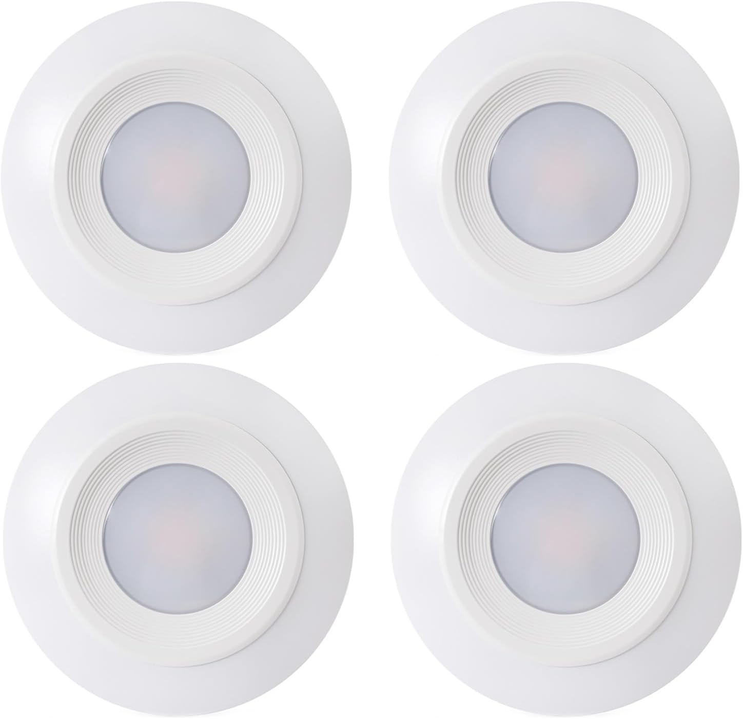 LUXRITE 8 Inch Flush Mount LED Disk Lights, 3 Color Selectable 3000K ...