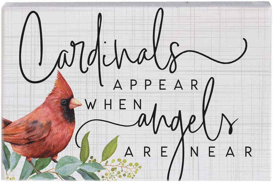 Amazon.com: Ganz When A Cardinal Appears Wall Plaque Sign 18 x 22 Inch ...