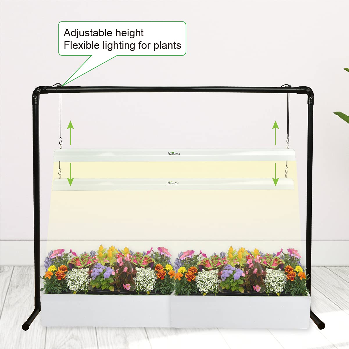 iGrowtek 4 feet 40W LED Grow Light Stand Rack for Seedling,Growing ...