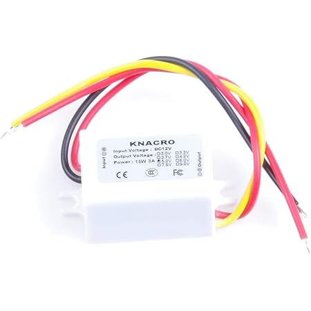 Amazon.com: KNACRO DC 12V to 5V 3A Convert 8-22V Step Down to DC 5V 3A ...