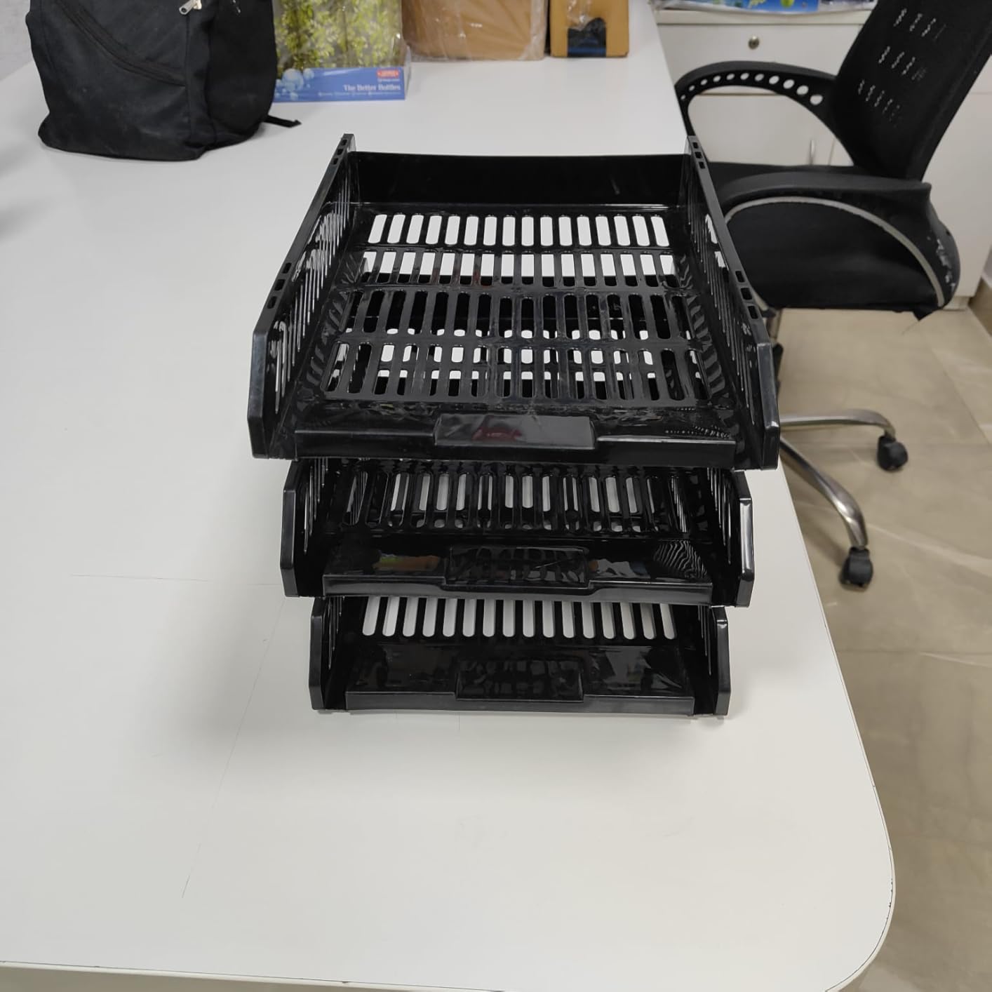 Vallaree 4 Layer File Rack ABS Plastics For Office Home Plastic ...