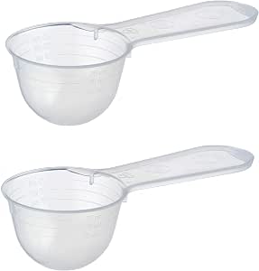 2 x Measuring Spoons, Dosing Spoons, 30 ml, 11 cm, Transparent with ...