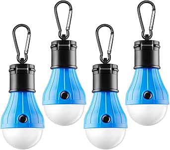 Amazon.com: FLY2SKY Tent Lamp Portable LED Tent Lights Blue 4 Packs ...