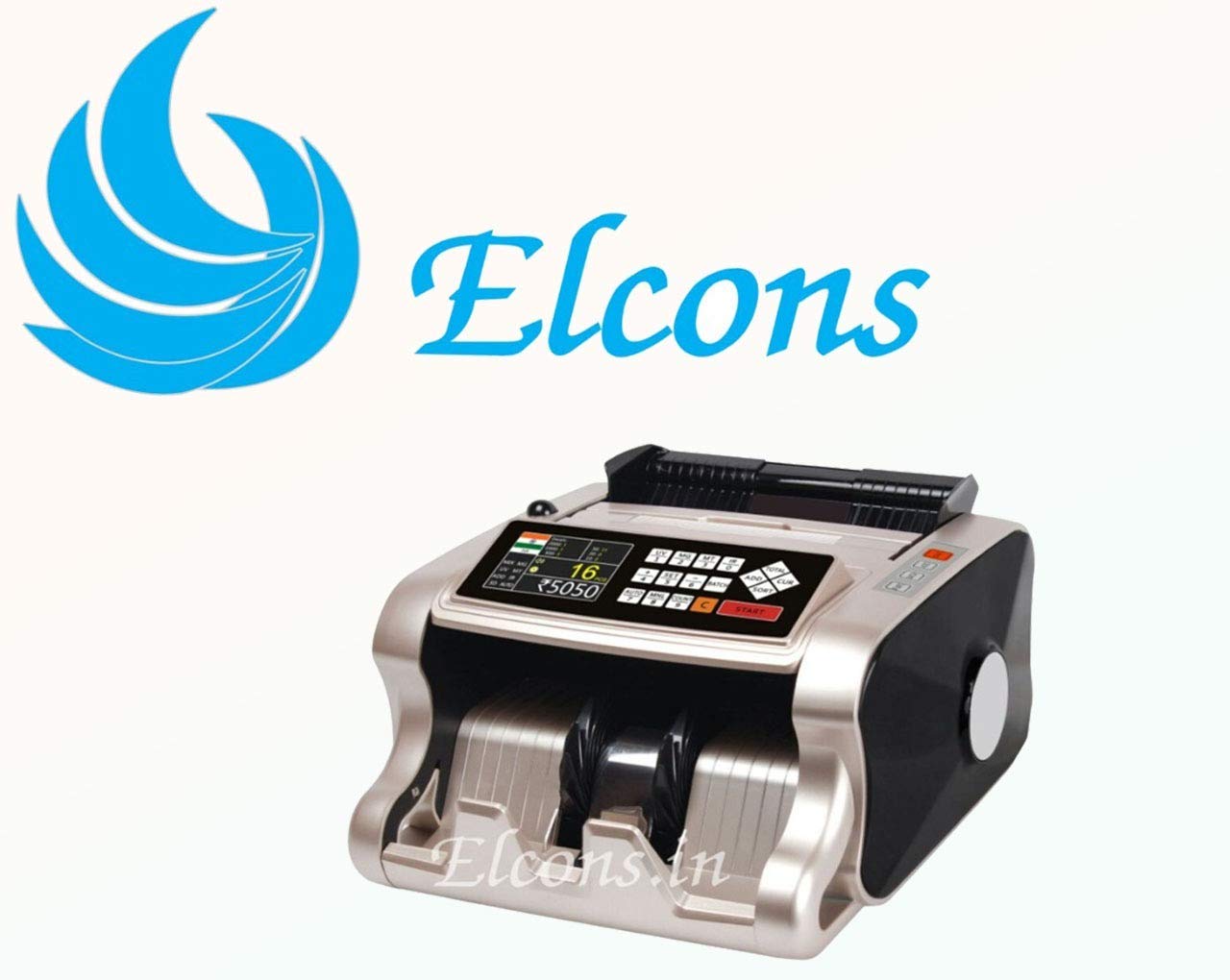Buy ELCONS Mix Value Counter Black Currency Counting Machine with ...
