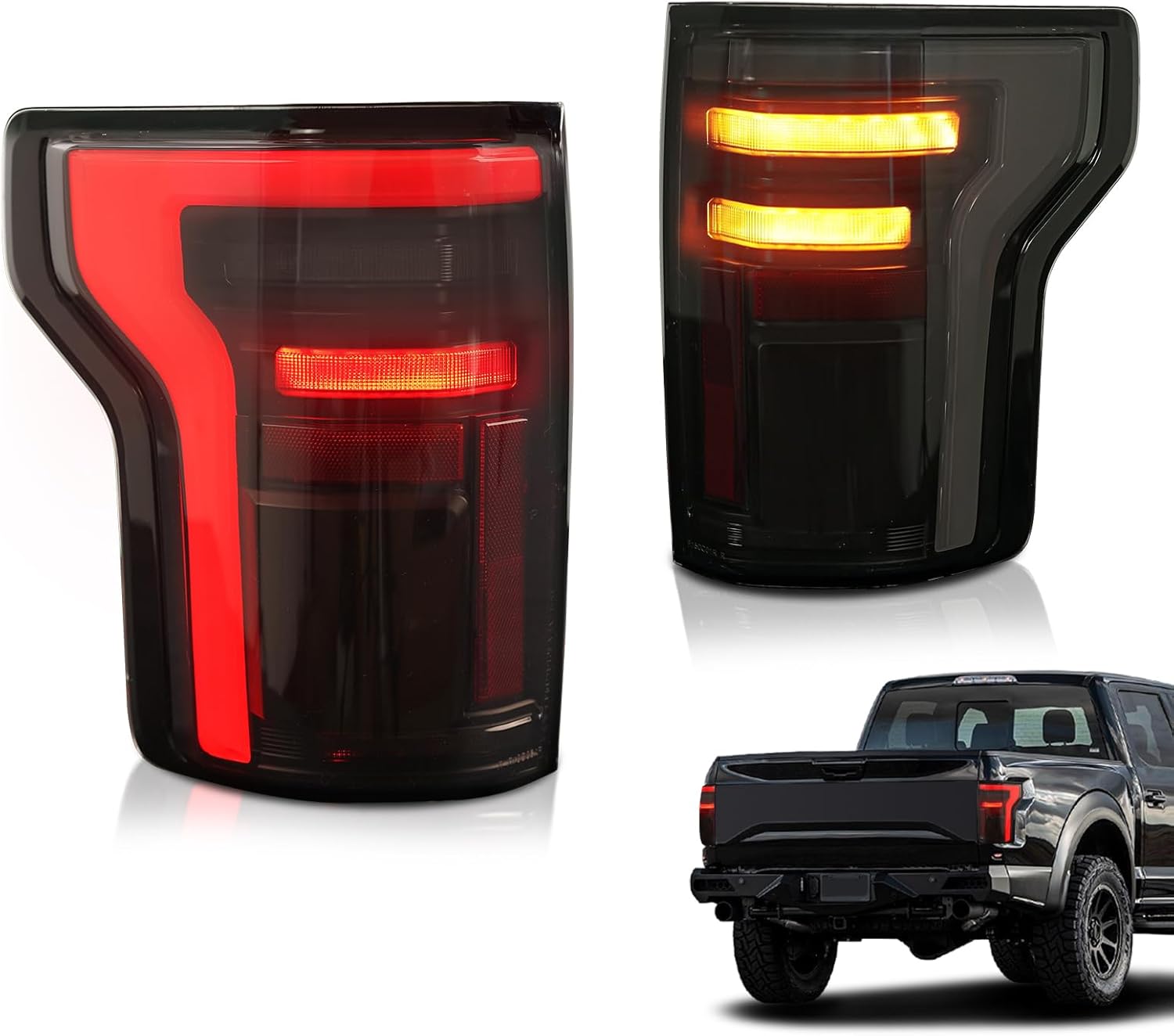 Amazon.com: Archaic LED Tail Lights Compatible with Ford F150 F-150 ...