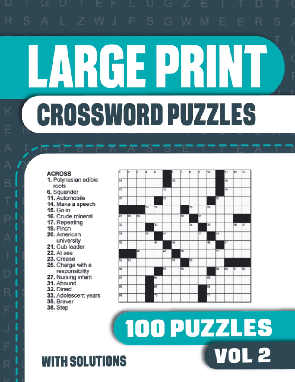 Amazon.com: Large Print Crossword Puzzles: Crossword Book with 100 ...