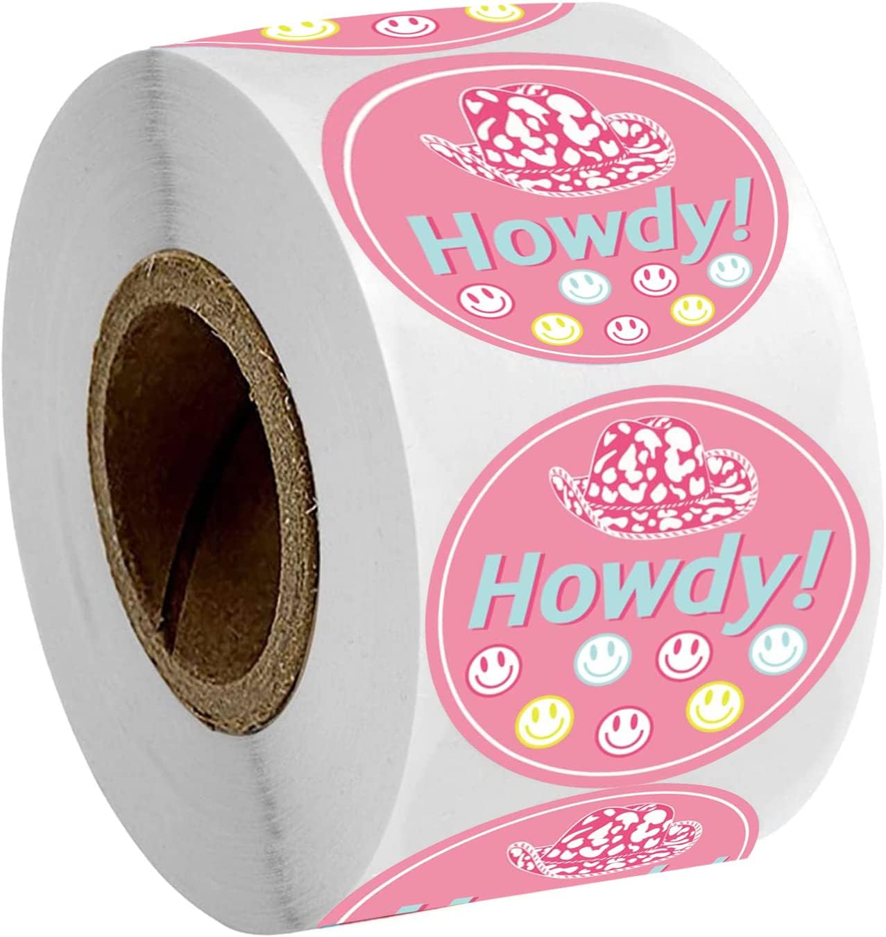 Amazon.com: Pop Resin Howdy Sticker Thank You Stickers Roll 1.5 inch ...