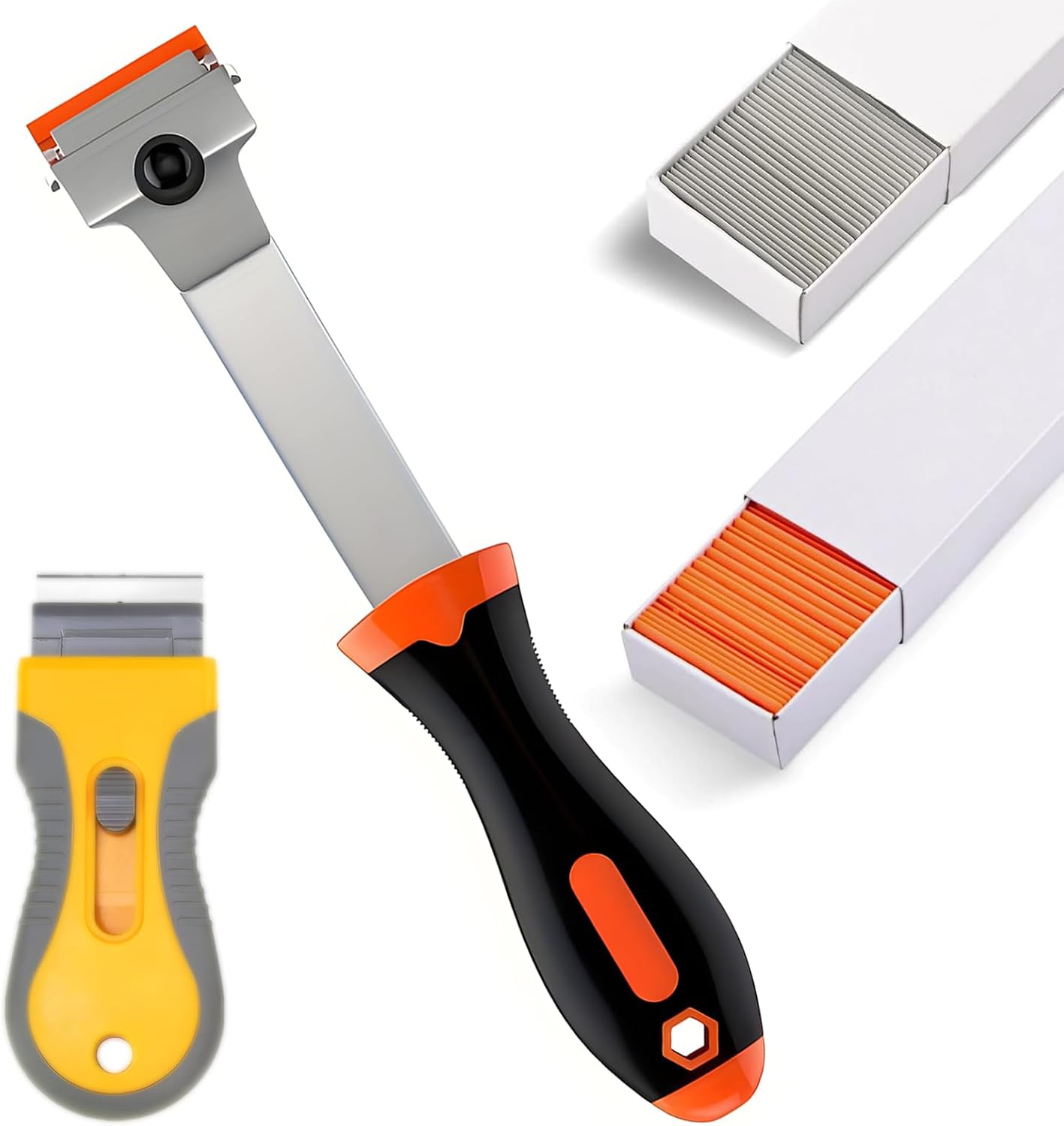 Scraper for Cleaning, 2 Pcs Scraper Tool Set Window Scrapers Cleaning ...