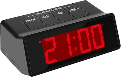 Travelwey Digital Alarm Clock - Mains Powered, No Frills Simple ...