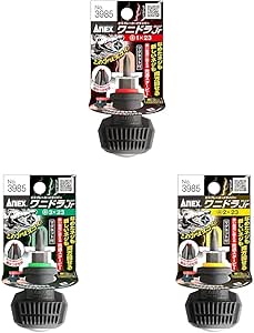 Amazon | 【セット買い】アネックス(ANEX) ドライバー 貫通 ビスブレーカー ワニドラJr. (スタービー) +1×23 No.3985 + ドライバー 貫通 ビスブレーカー ワニ ...