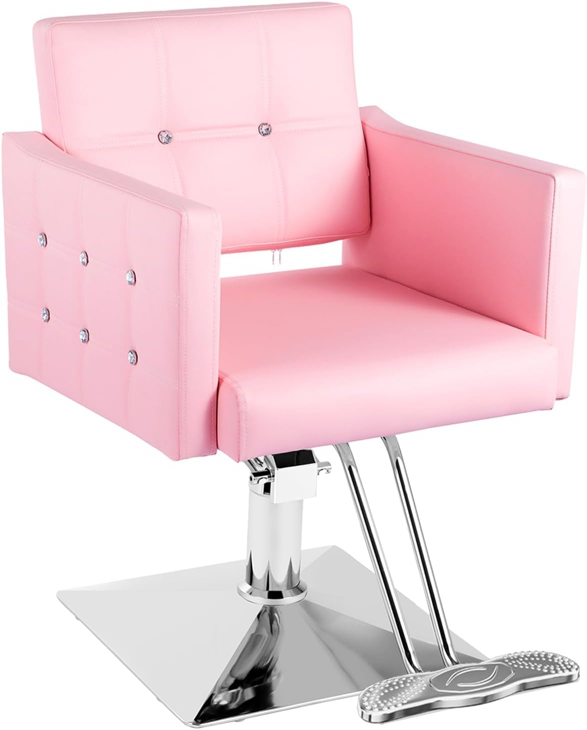 Amazon.com: Hicomony Pink Salon Barber Chair for Hair Stylist Reclining ...