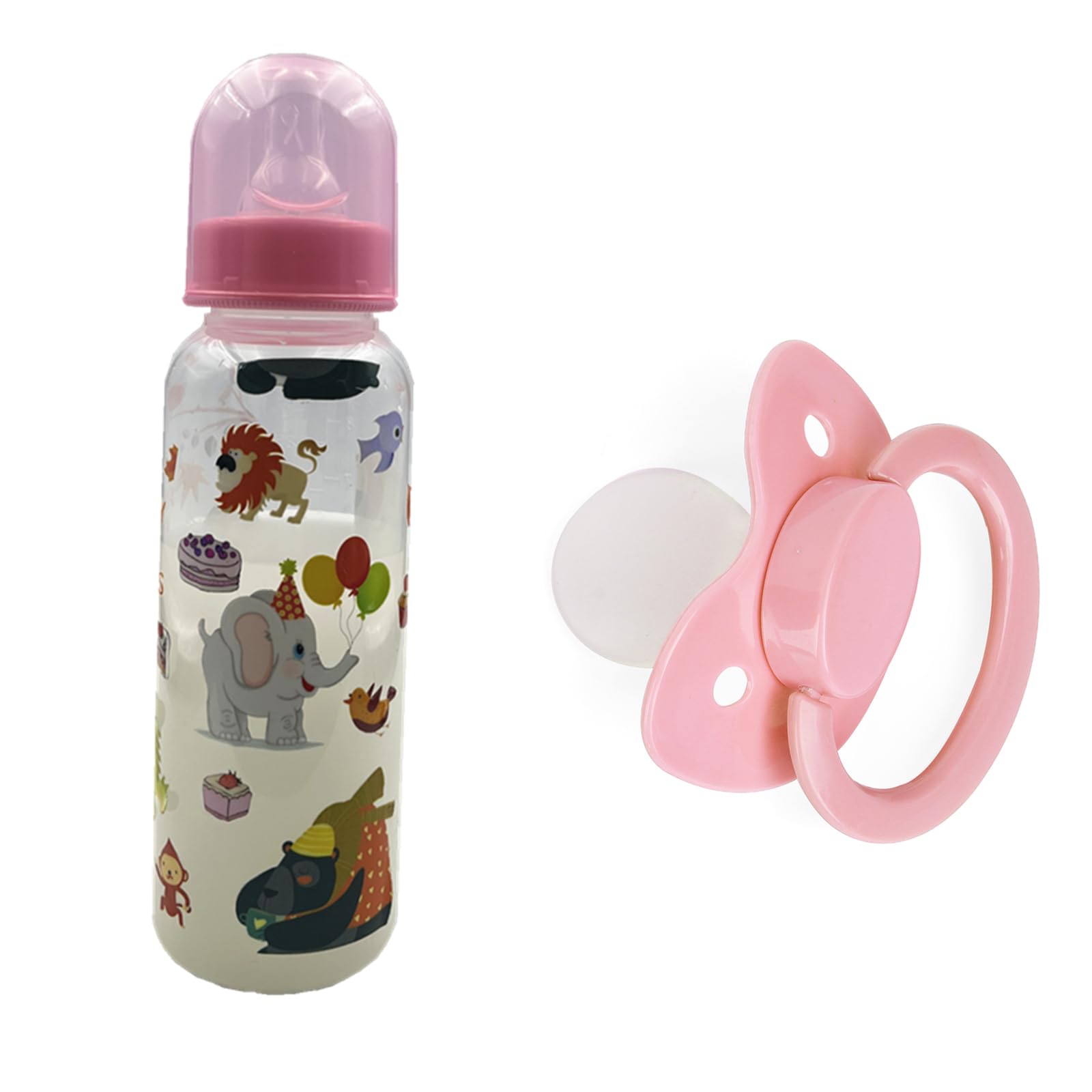 Amazon.com : Adult Bottle & Pacifier Set, 8oz/250mL (Bottle Print May ...