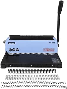 RAYSON Wire Binding Machine, 3:1 Pitch, 34 Square Holes, Binds up to ...
