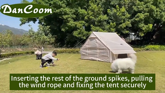 Watch DanCoom Inflatable Camping Tent with Pump on Amazon Live