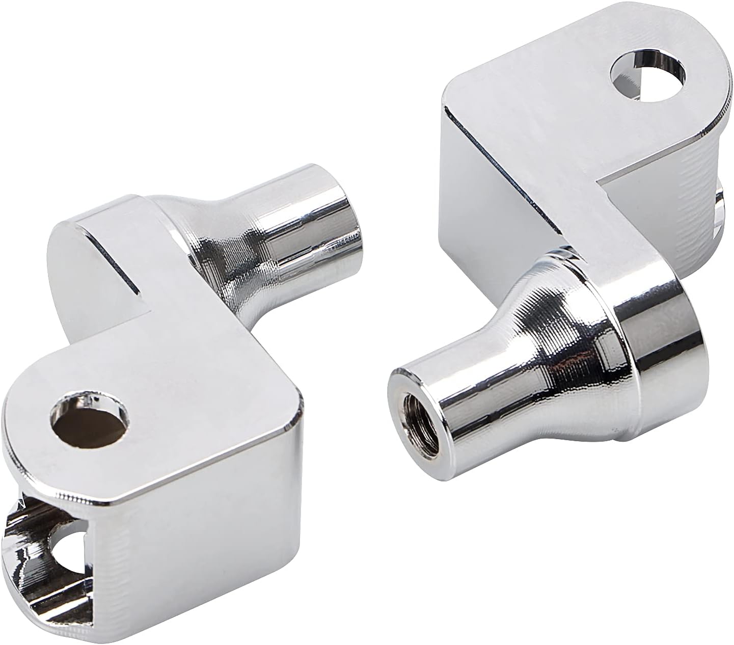Amazon.com: YDLMT Chrome Motorcycle Front Foot Pegs Connection Adapter ...