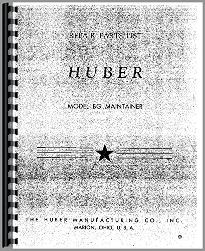 Huber BG Grader Parts Manual | Amazon.com.br