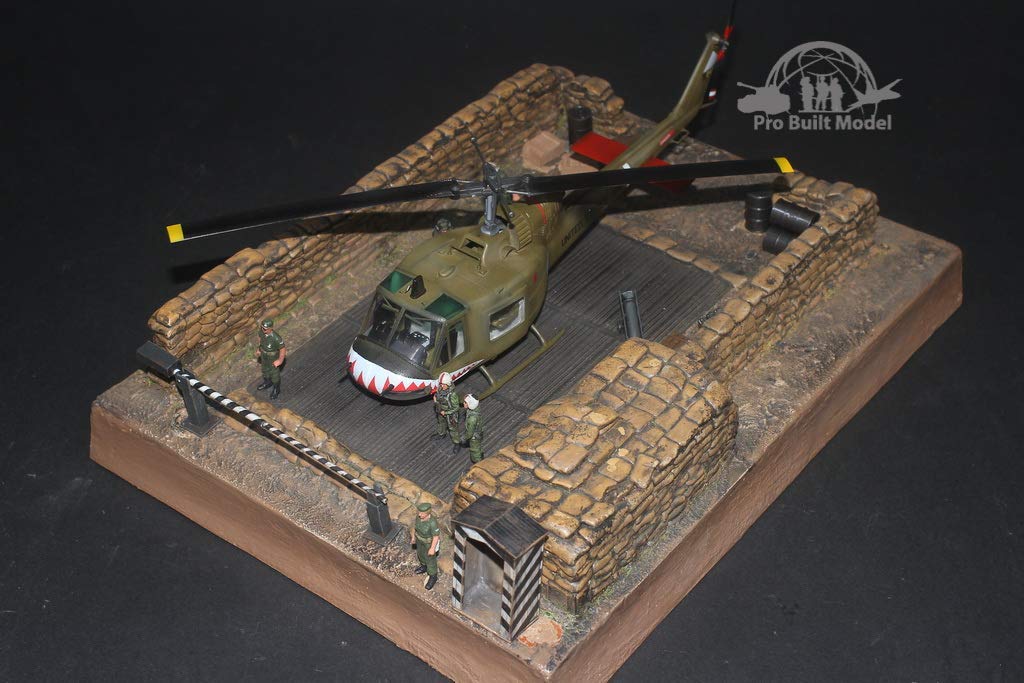 Buy Pro Built Model Chopper Revetment Vietnam War Diorama Base ...