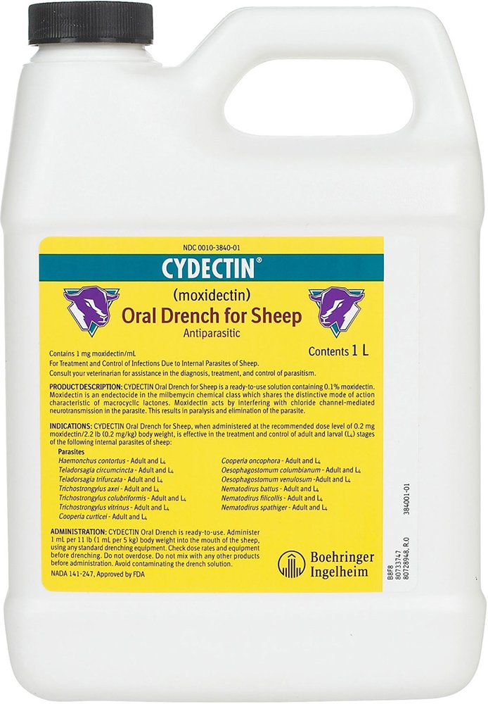 CYDECTIN ORAL DRENCH FOR SHEEP- Moxidectin Liquid, 50% OFF