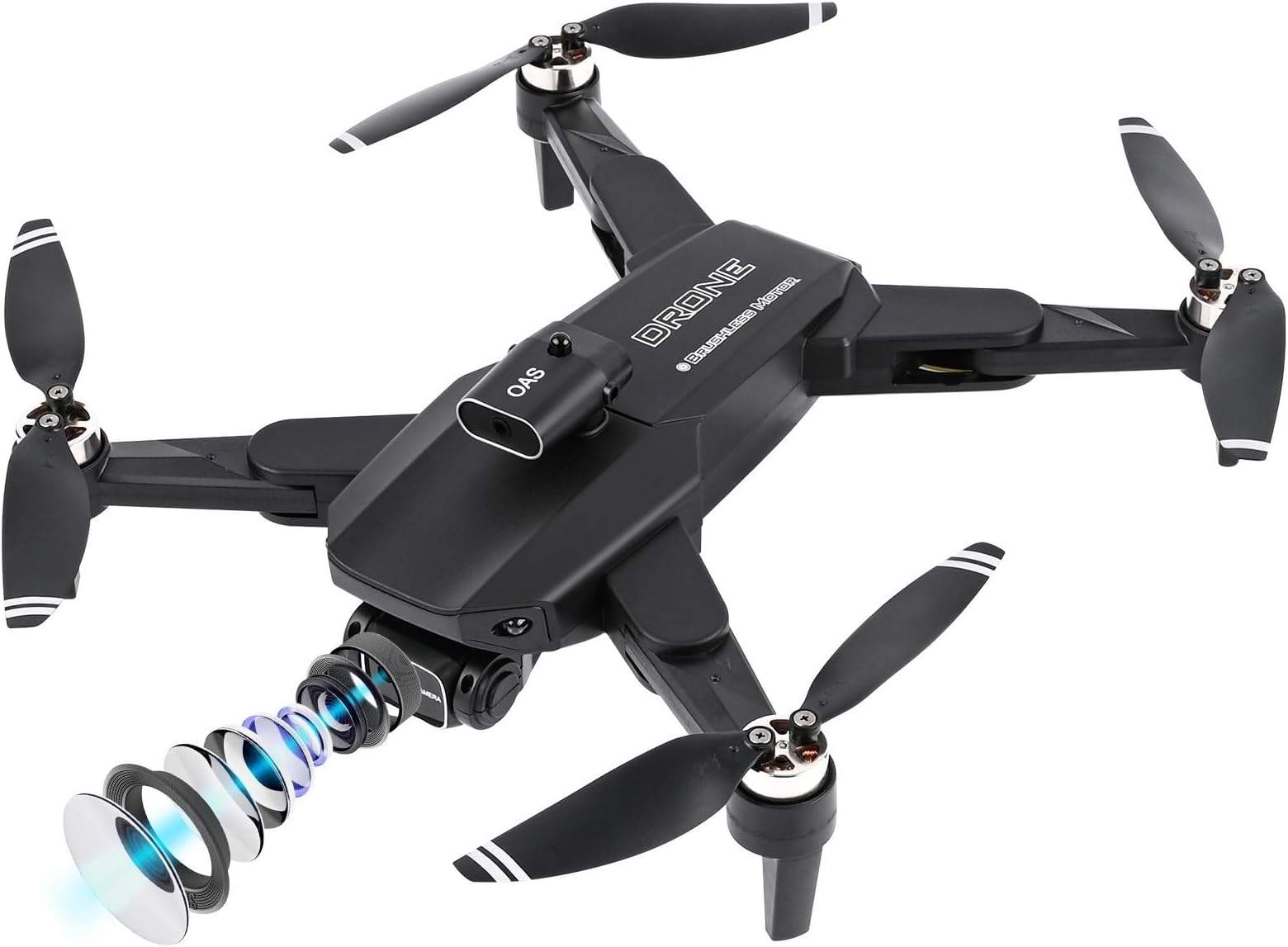 F407 Drohne mit Kamera 4K mit 360° Aktiven Hindernisvermeidung, RC ...