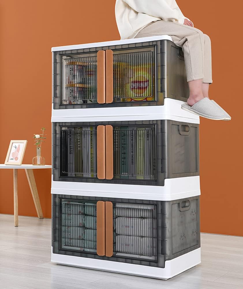 Amazon.com: Plastic Organization and Storage with Lid, Collapsible ...