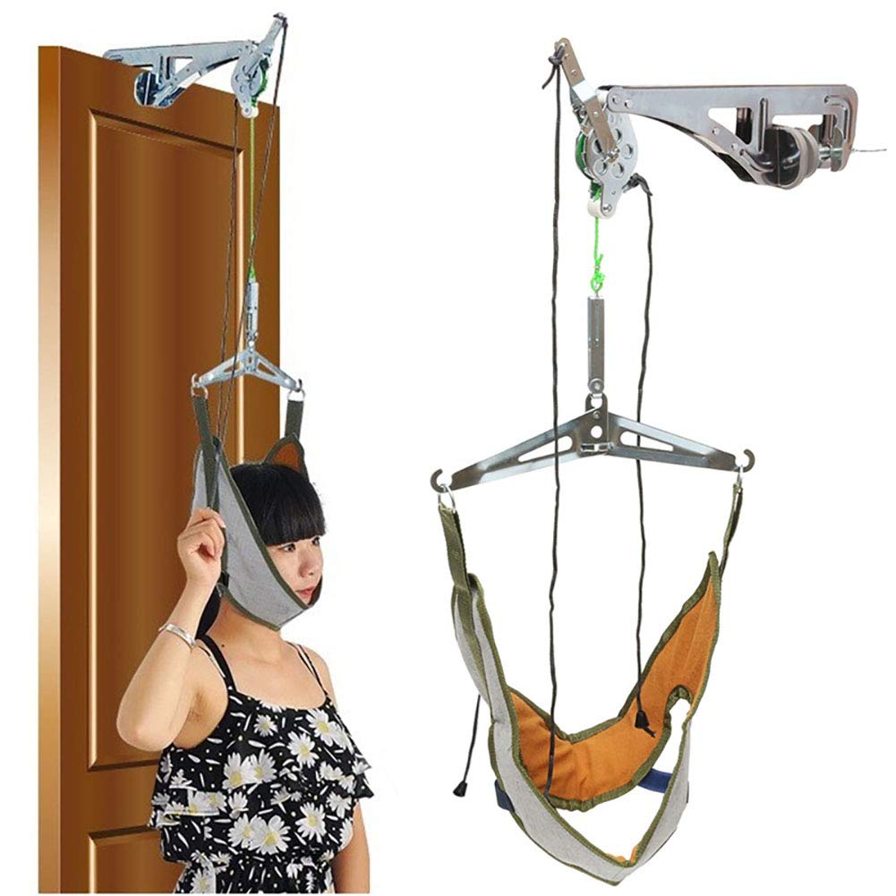 Zgrbq Over The Door Cervical Traction Device Kit Orthopedic Traction ...