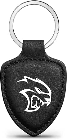 Amazon.com: iPick Image for Dodge SRT Hellcat Soft Real Black Leather ...
