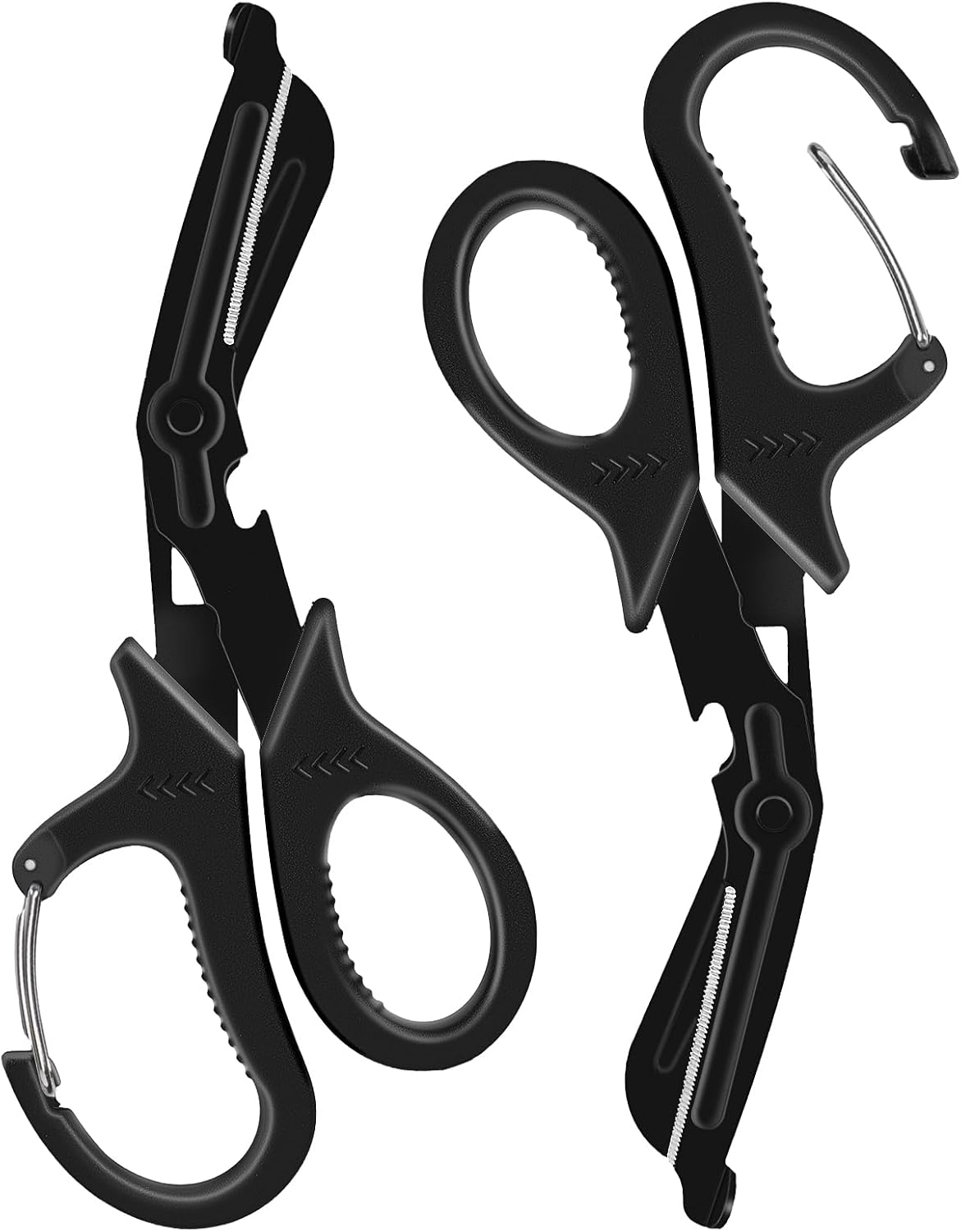 Amazon.com: 2 Pack Black Medical Scissors with Carabiner 7.5 inch ...