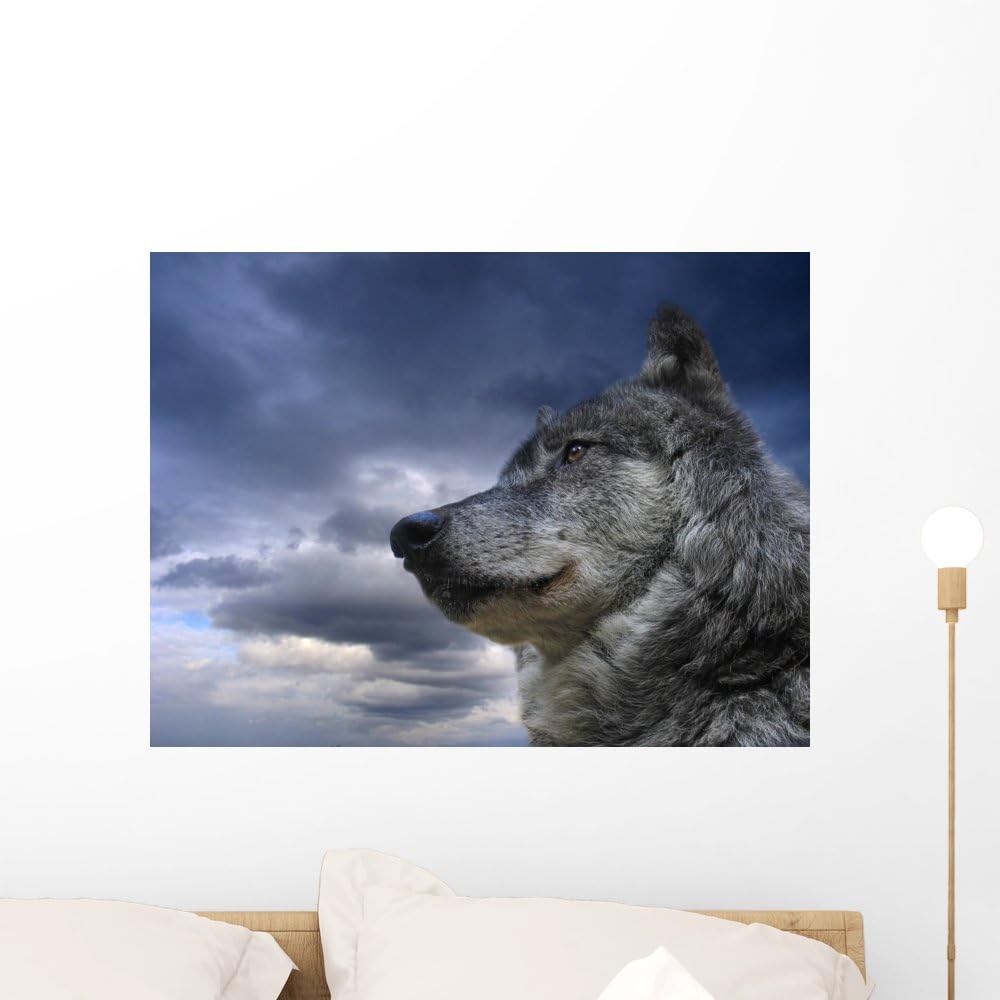 Amazon.com: Wallmonkeys WM98858 Canadian Wolf Peel and Stick Wall ...