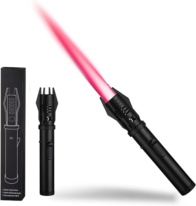 Amazon.com: Lightsaber Lighter Torch, Windproof Butane Refillable Metal ...