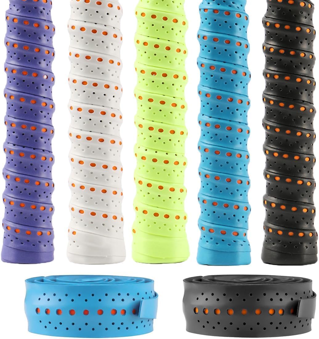 ZYHSLZ Cinta de Agarre para Raqueta de Tenis, 5 Pcs Grip Raqueta Tenis ...