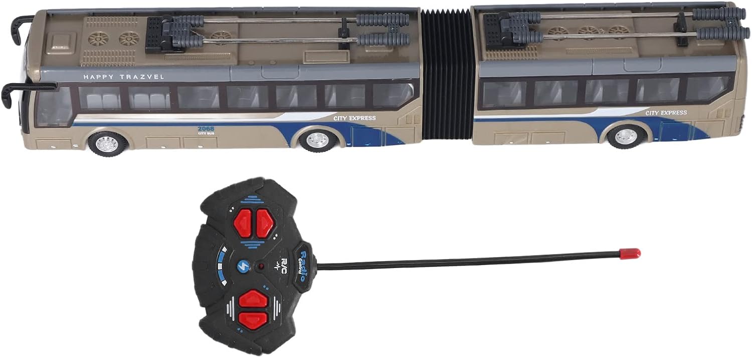 Amazon.com: UBEF RC School Bus Toy Turn Right Remote Control Bus 1:48 ...