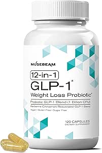 Amazon.com: musebeam GLP-1 Suplemento probiótico de apoyo para la pérdida de peso, para mujeres ...