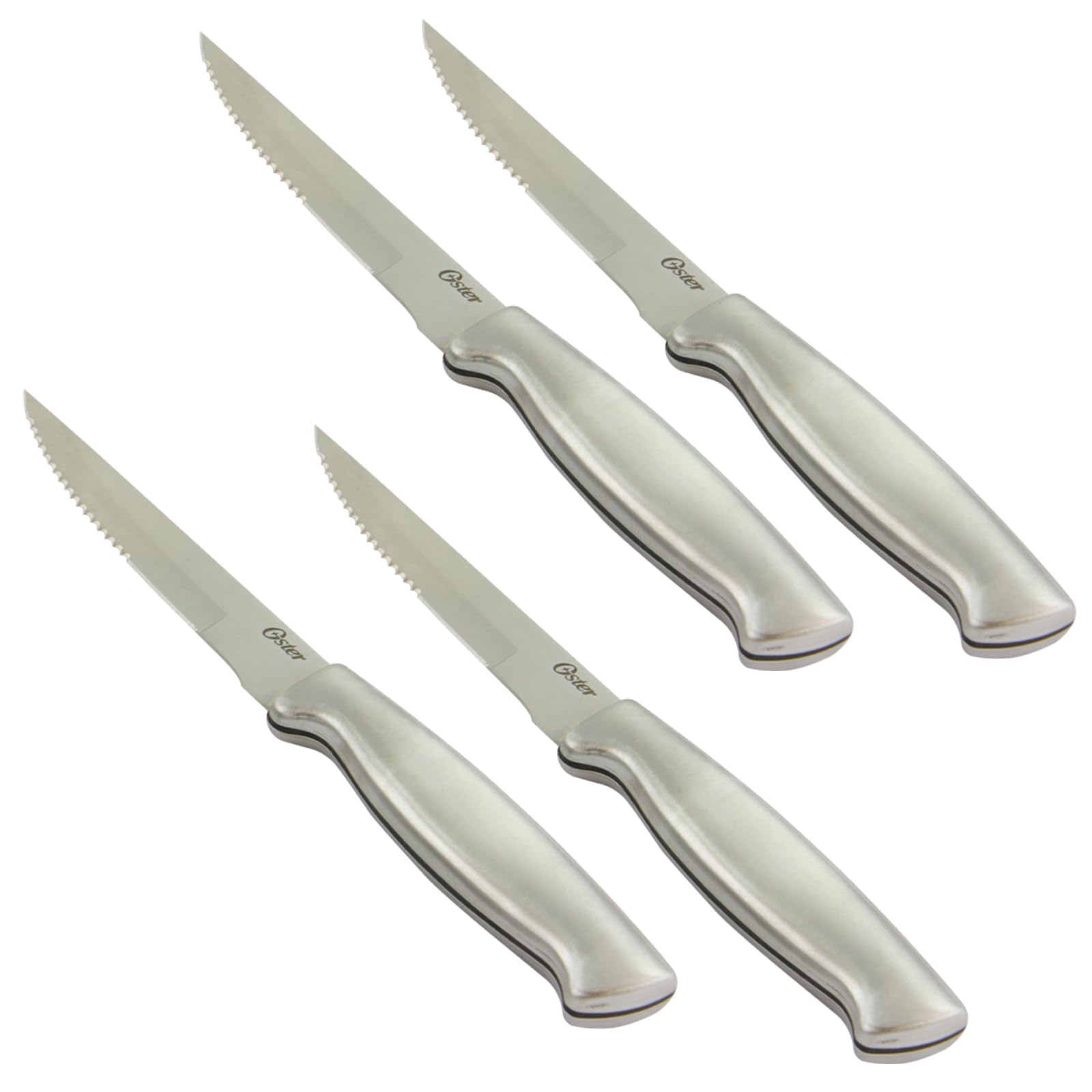 Snapklik.com : Baldwyn 4 Piece Stainless Steel Serrated Steak Knives