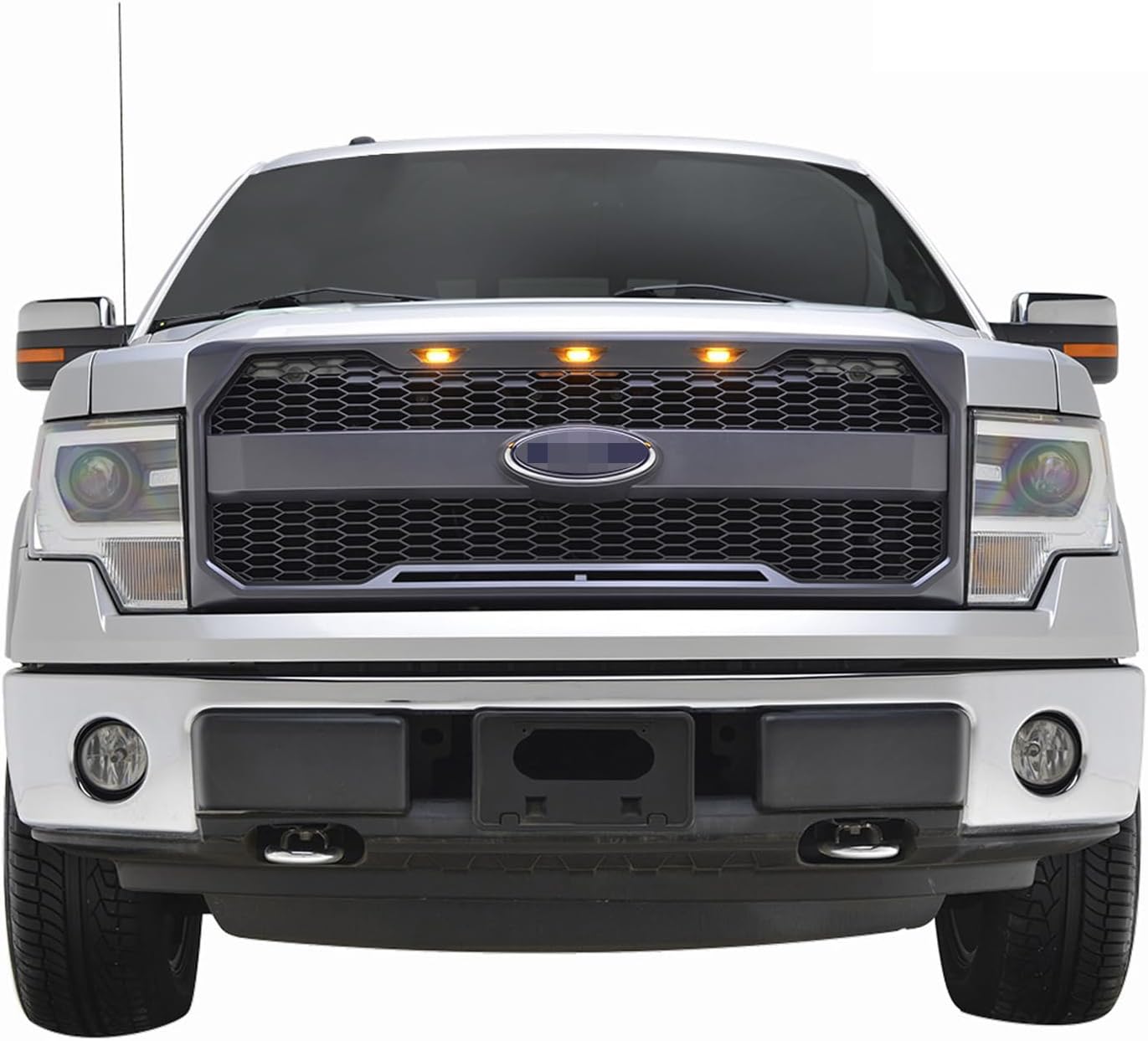 Amazon.com: Front Bumper Grille Mesh Style Grill Gray Fit for F150 2009 ...