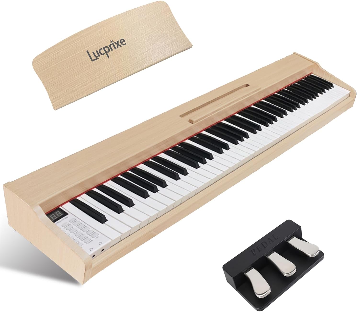 Amazon.com: Lucprixe Piano Keyboard 88 Keys, Full-Size Electric ...