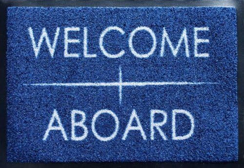 Quadrugraphics Welcome aboard mat - for ashore or afloat, land or sea ...