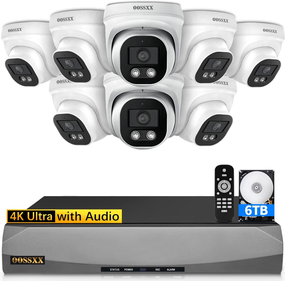 Amazon.com : (4K/8.0 Megapixel & 130° Ultra Wide-Angle) with Audio PoE ...