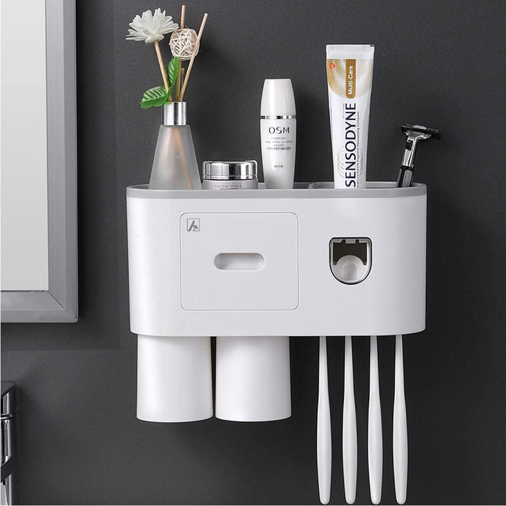 LXOICE Plastic Toothbrush Holder Wall Mounted, Toothbrush Holders For ...