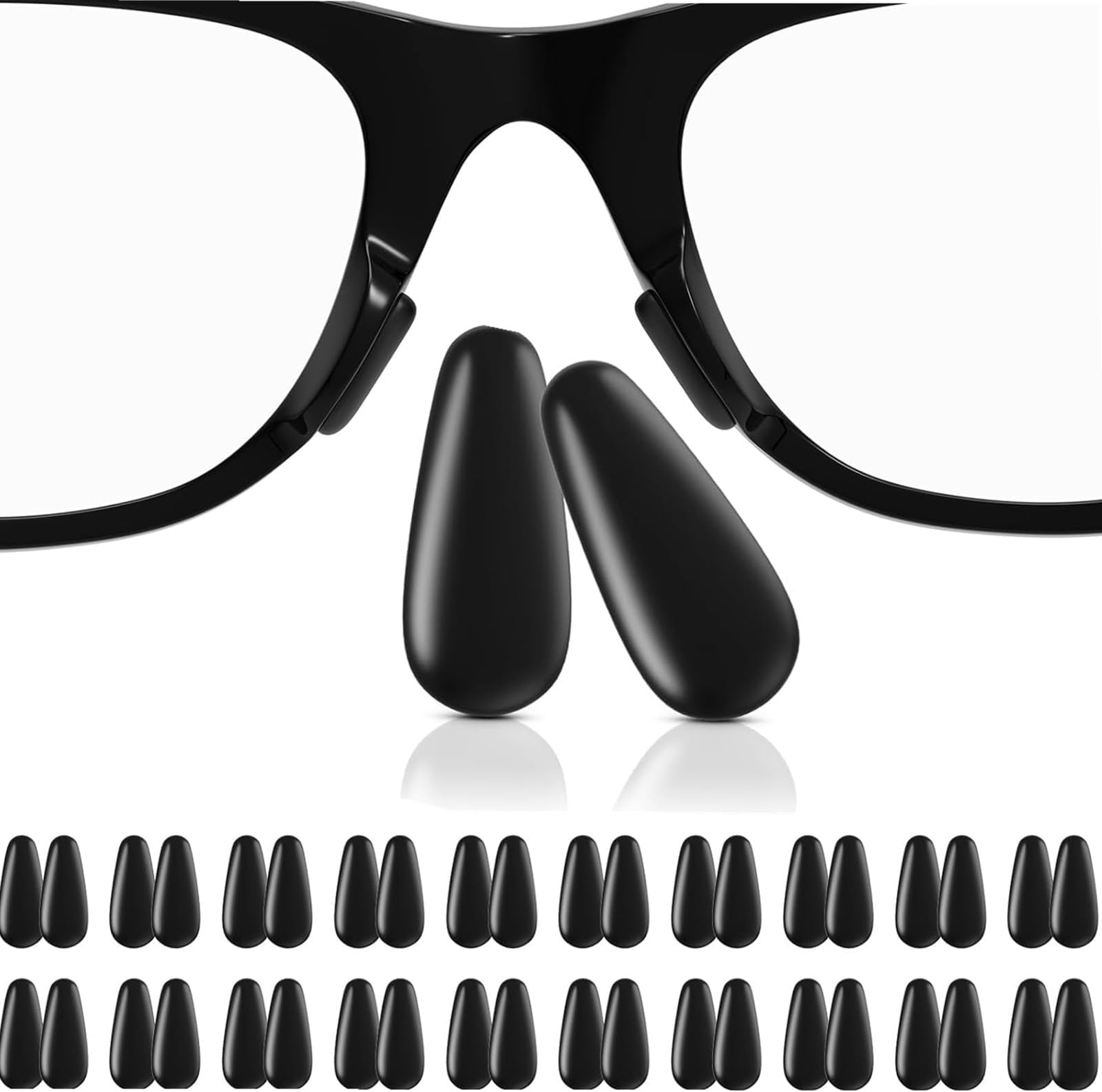 Amazon.com: 20 Pairs Eyeglass Nose Pads, Comfort Soft Silicone Glasses ...