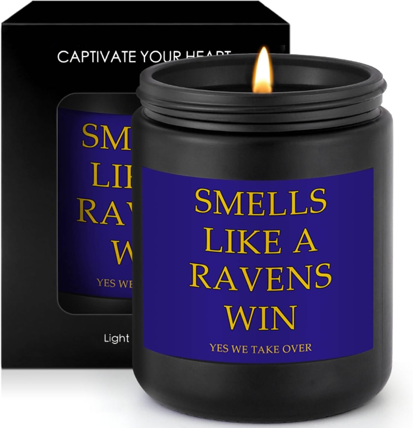 Smells Like A Baltimore Win Scented Candle Football Themed Merch Fan ...