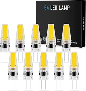 G4 LED Bulbs, 3W LED Light, Equivalent to 30W Halogen, 270LM, AC/DC 12-24V, Replacement Bi-Pin ...