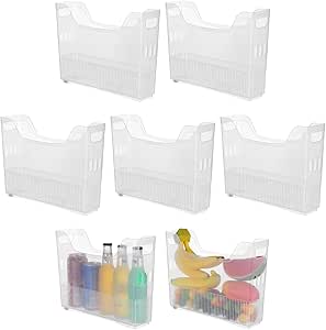 Amazon.com: 7 Pcs Freezer Drawer Organizer Bins - Clear Plastic Pantry ...