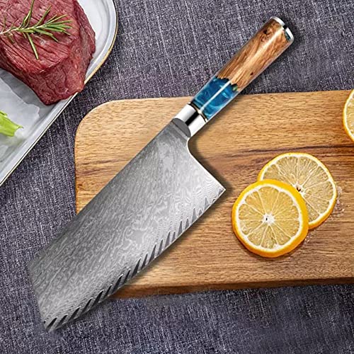 Epicurean Cook Tidal Collection 8 PCS Damascus Knife Set Japanese ...