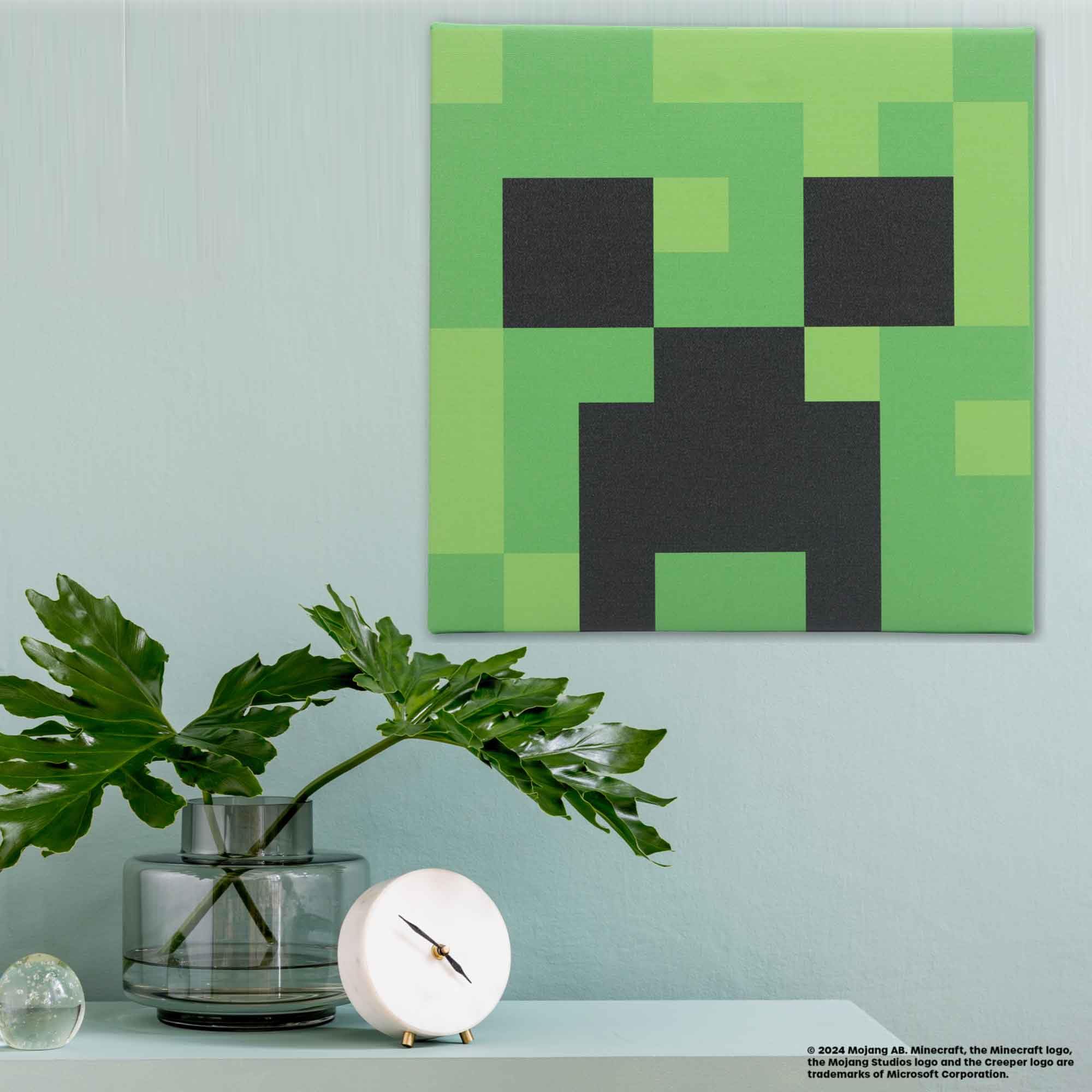Minecraft Creeper Face Pixel Art