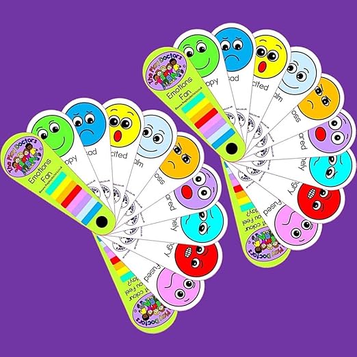 Emotions Face Feelings Fan Set of 2 - ASD / Autism / SEN / Special ...