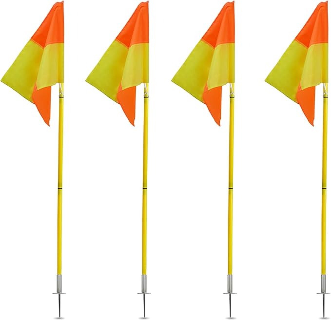 Amazon.com : SAWHOX Soccer Corner Flags with Storage Bag - Set of 4 59 ...
