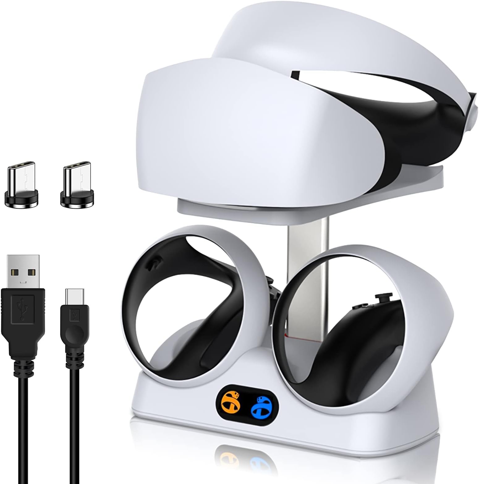 Amazon.com: EEEKit Charging Station for PS VR2, Dual Fast Charger Dock ...