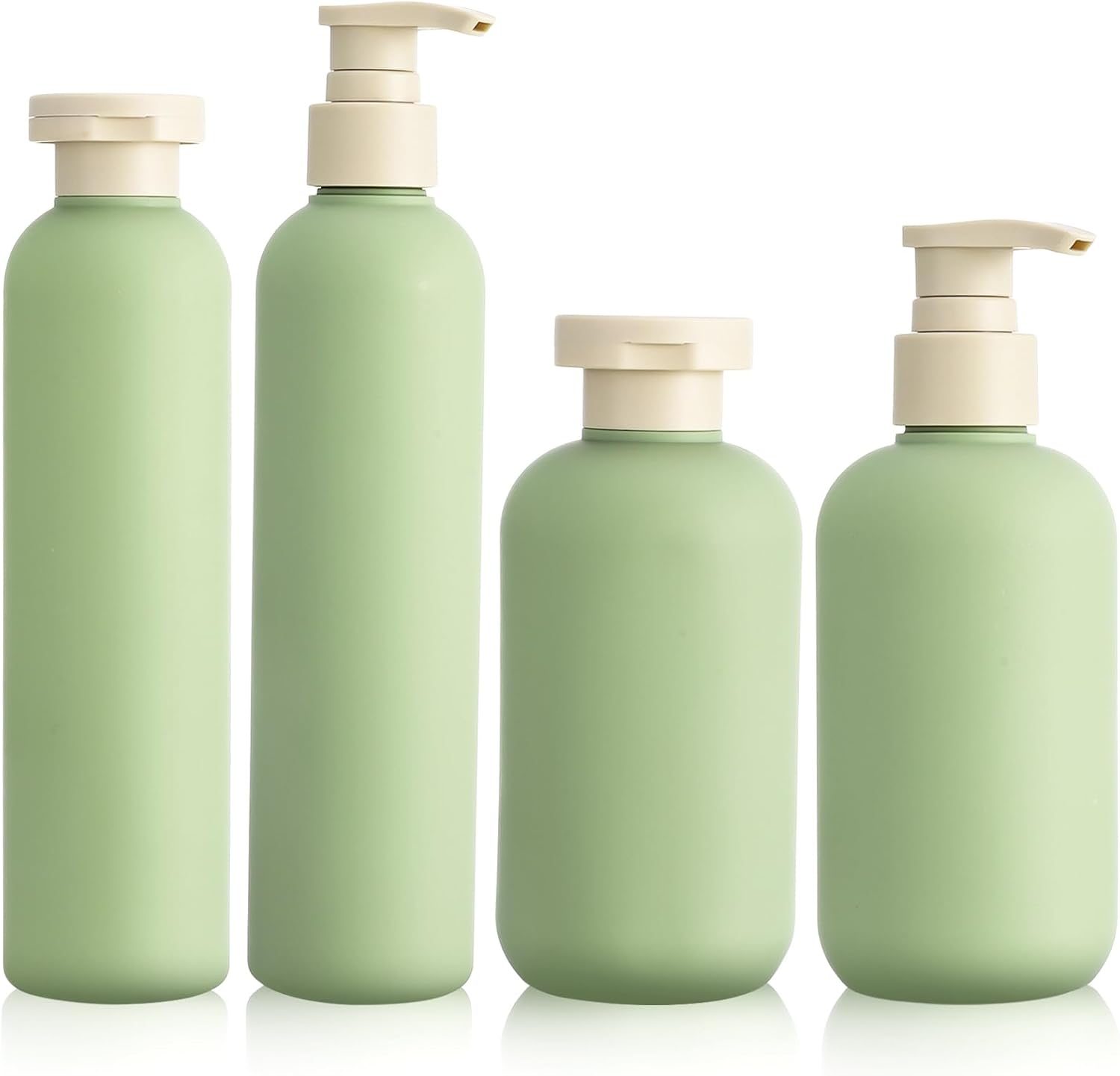 Amazon.com: 4Pack Refillable Squeeze Bottles with Flip Cap and Pump ...