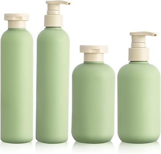 Amazon.com: 4Pack Refillable Squeeze Bottles with Flip Cap and Pump ...