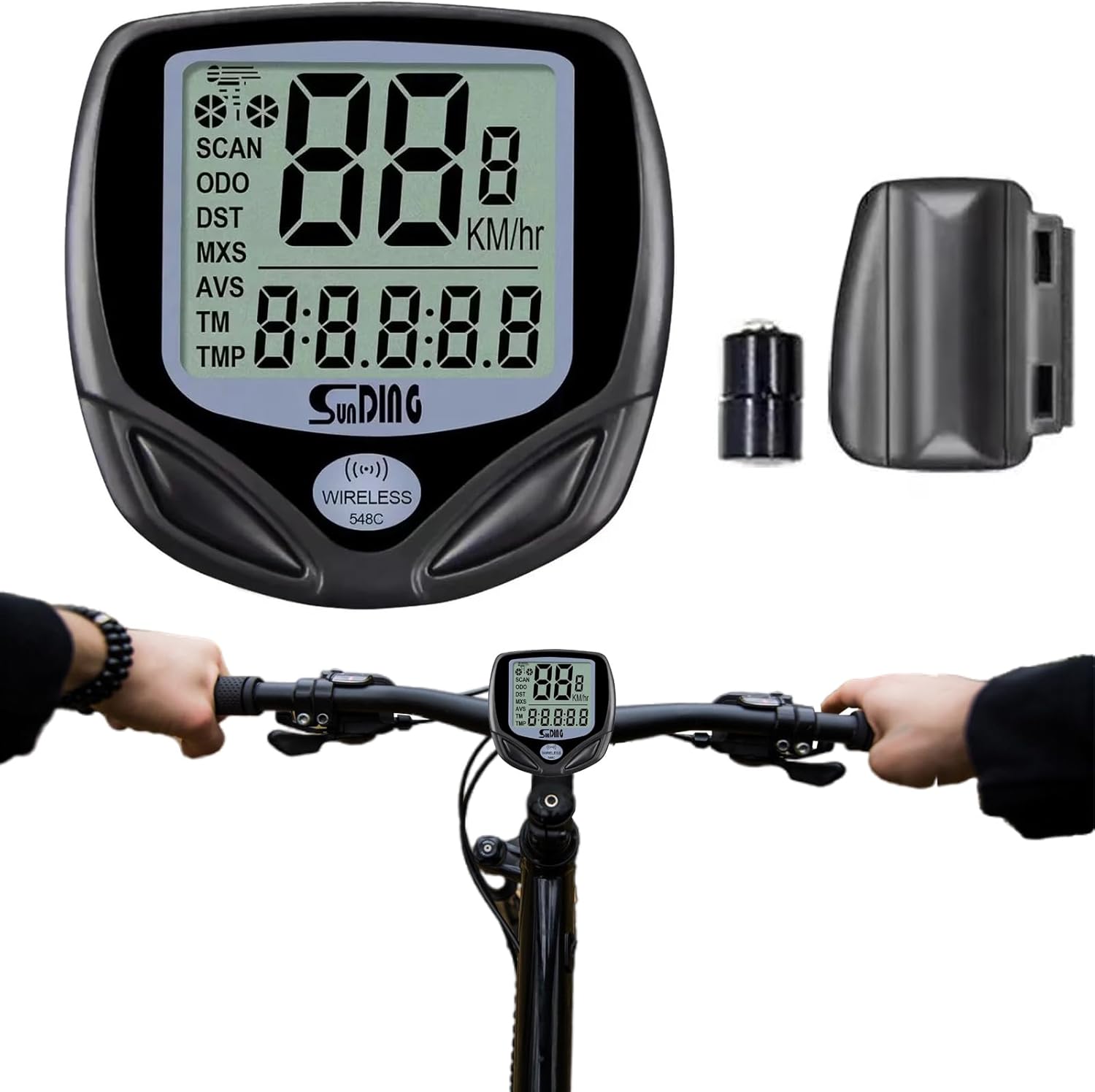 Bike Speedometer – Wireless LCD Bike Computer Speedo Odometer ...